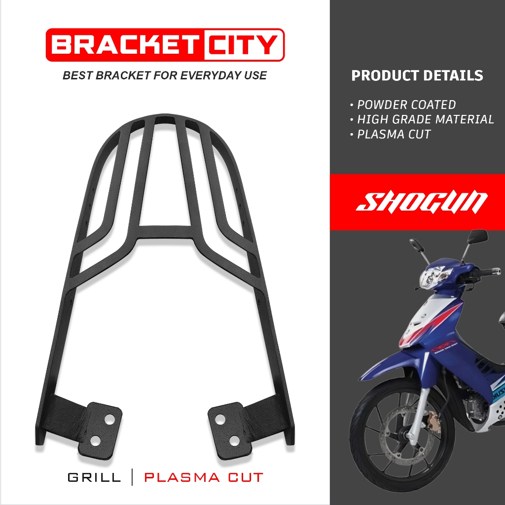 SUZUKI SHOGUN / TOPBOX BRACKET / BLACK POWDER COATED / HEAVY DUTY ...