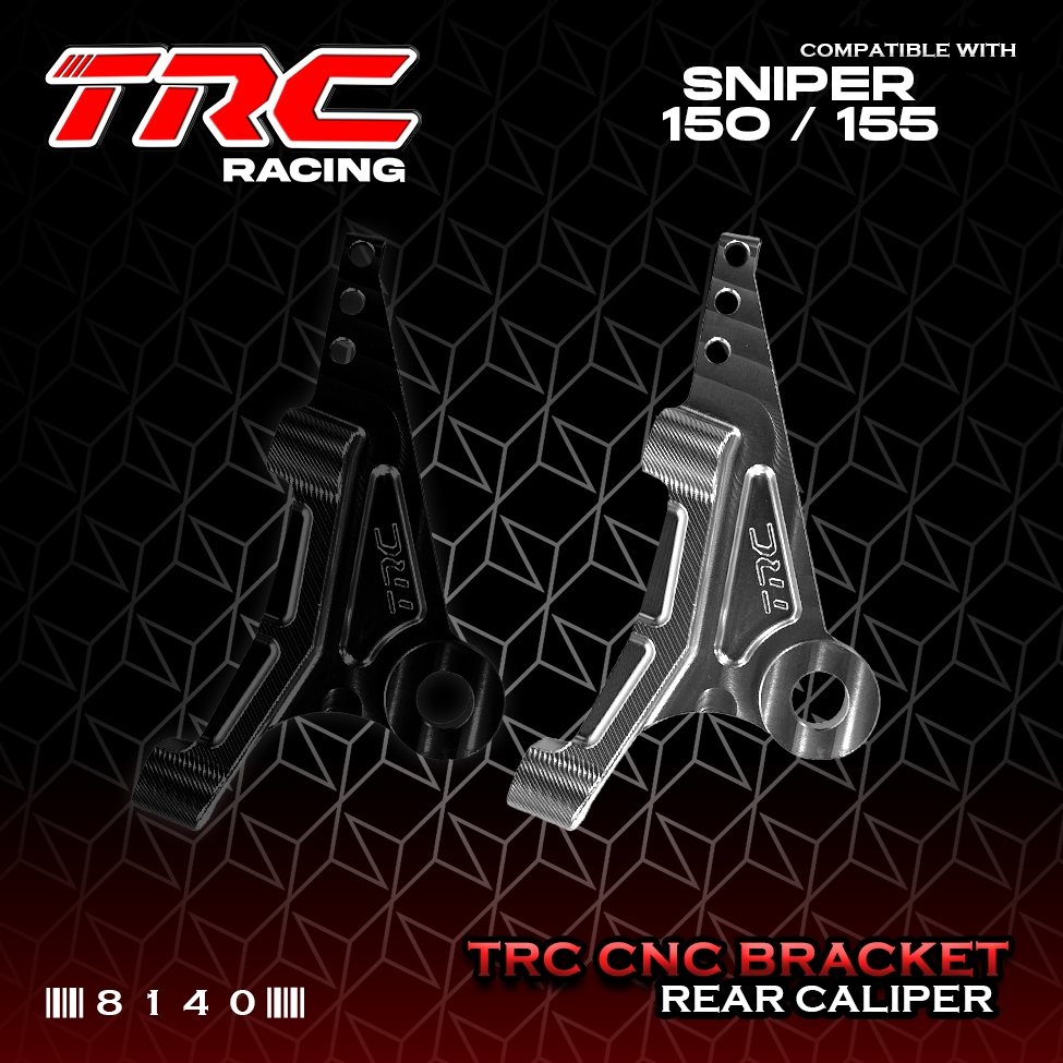 TRC RACING 4POT REAR RADIAL CALIPER BRACKET (220MM DISC) FOR SNIPER 150 ...