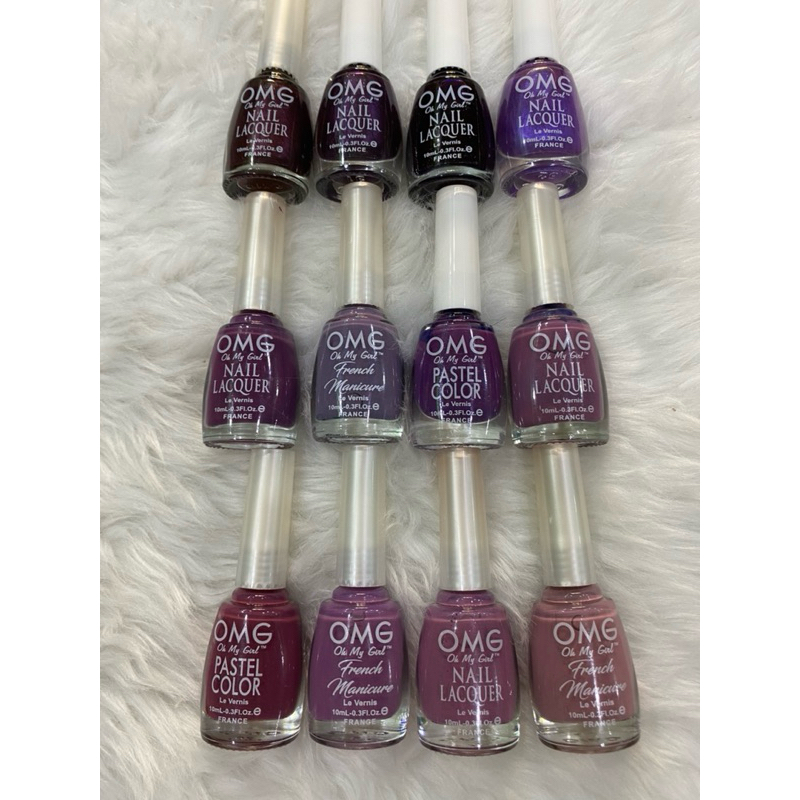 Original Omg Nail Polish 10ml Dark / light Purple/ Lacquere Nail polish ...