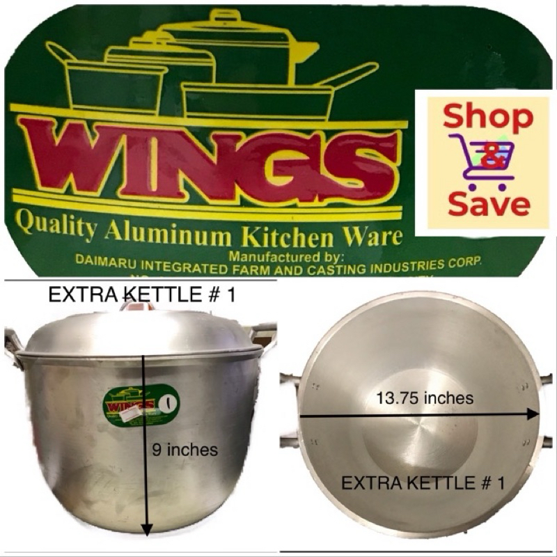 WINGS EXTRA KETTLE #1 / HEAVY DUTY KALDERO / WINGS BRAND / EXTRA KETTLE ...