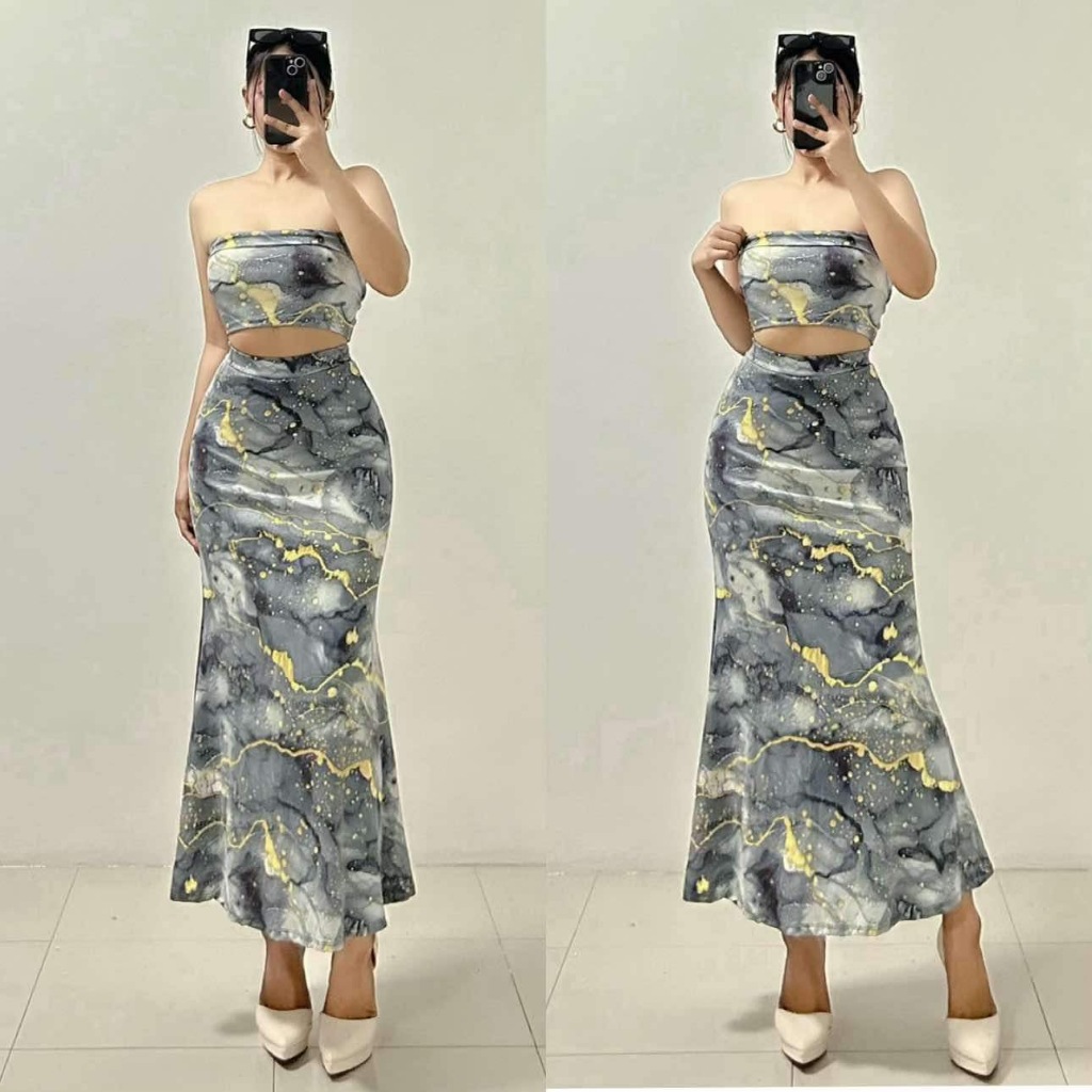 BHJN TAYLOR TUBE SKIRT COORDS | Shopee Philippines