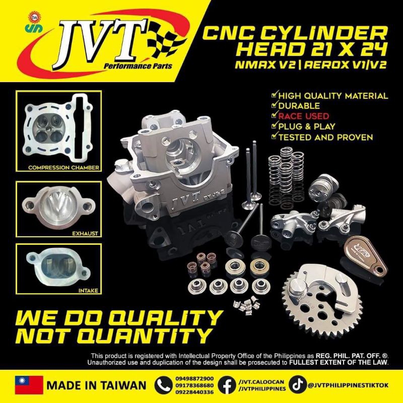 JVT CYLINDER HEAD NMAX V2, AEROX V1, AEROX V2 | Shopee Philippines