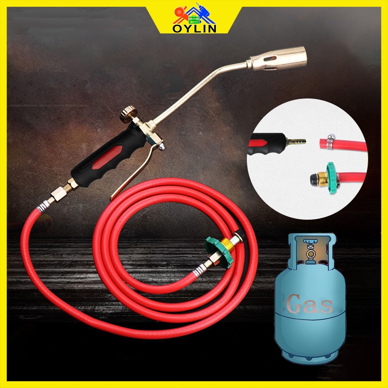 LPG fire gun Liquefied Gas Welding Torch Tool with 2M Hose Flame ...