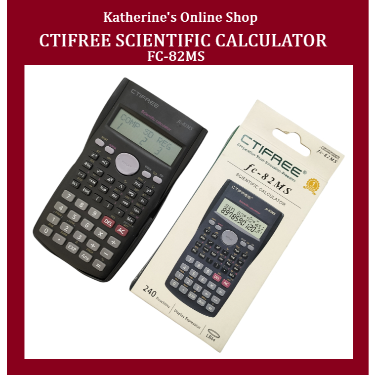 CTIFREE FC-82MS Function Calculator Scientific Calculator with Graphic ...