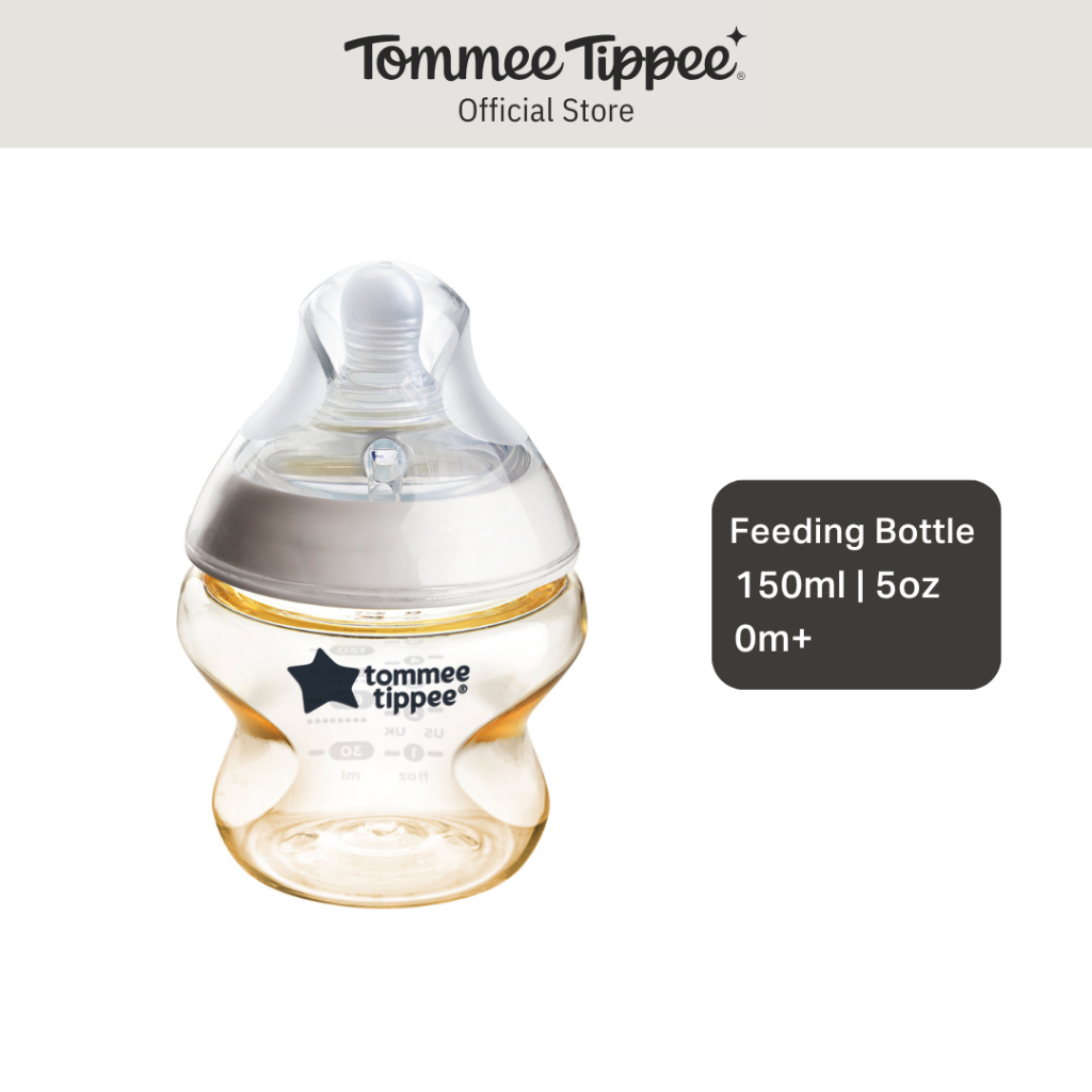 Tommee Tippee 150ml Natural Start PPSU Feeding Bottle 0+ months, Slow Flow Breast-Like Teat ...