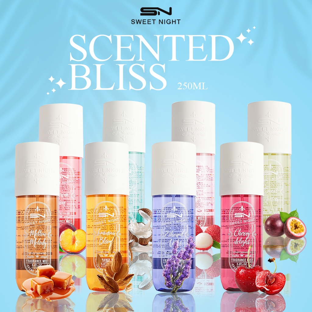 Sweet Night Scented Bliss Perfume Candy Almond Scent Body Mist ...
