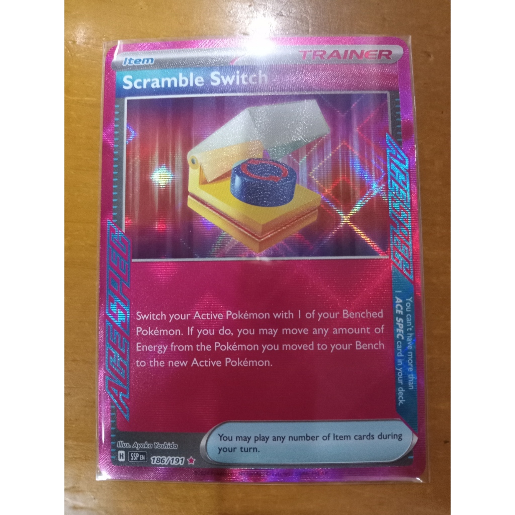 Scramble Switch - 186/191 - Ace Spec Rare SSP Surging Sparks Pokemon ...