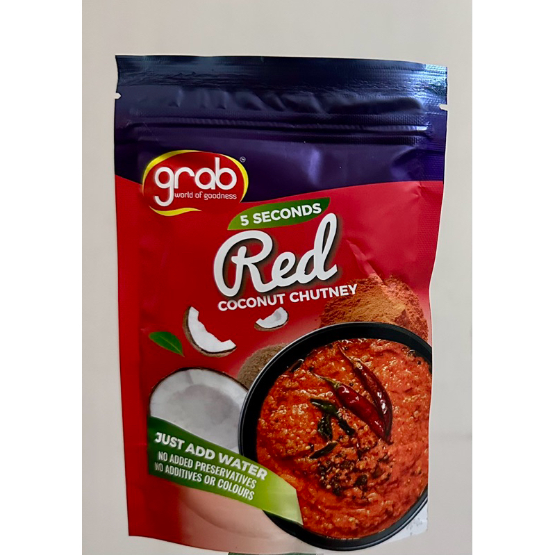Grab Red Coconut Chutney - Ready in 5 Seconds - Just Add Water - From ...