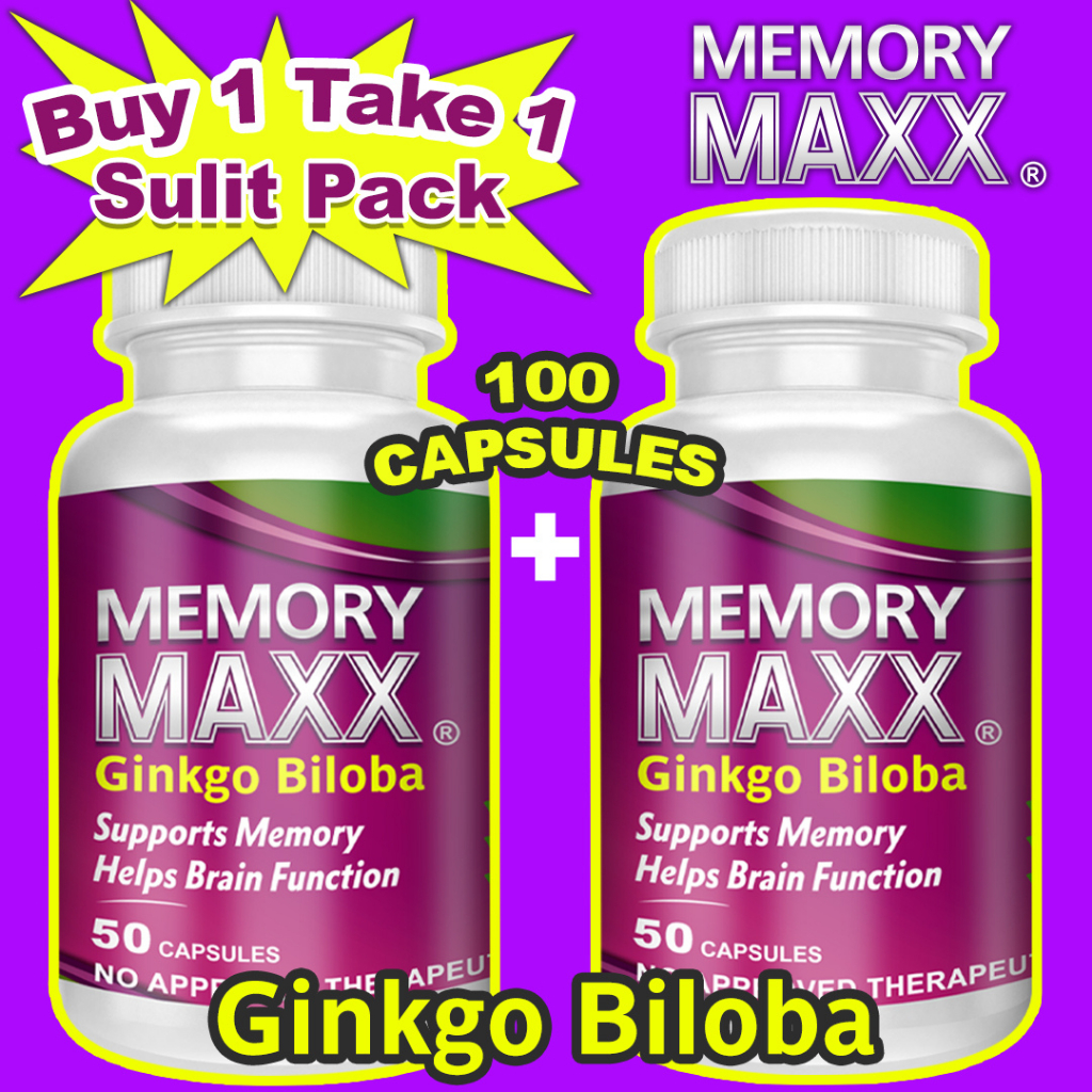 BUY 1 TAKE 1 Memory Maxx Gingko Biloba Brain enhancer | Shopee Philippines