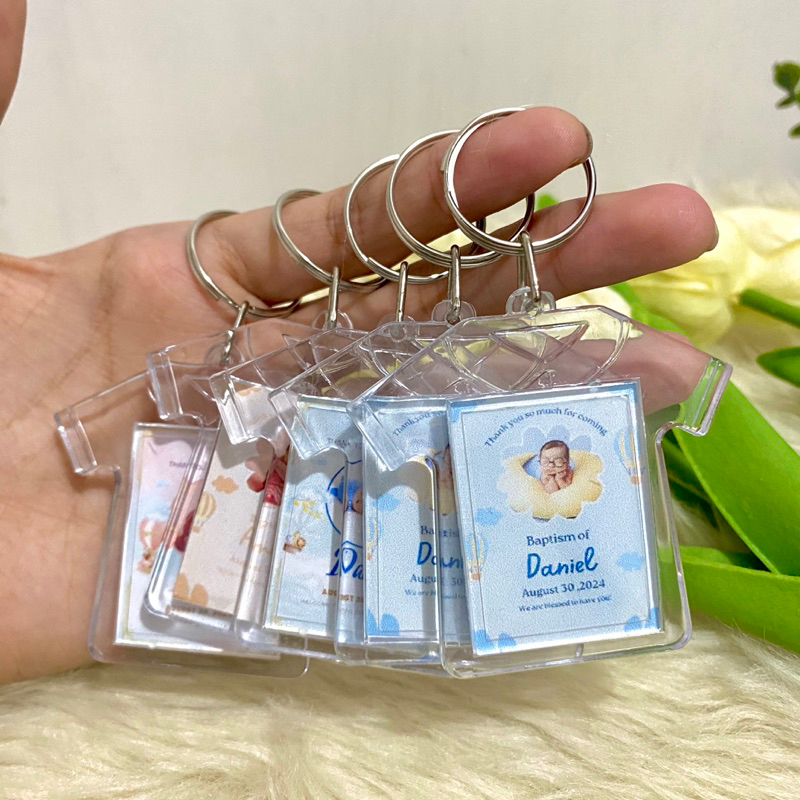 Customized/Personalized Baptism Christening Keychain Souvenir (Back to ...