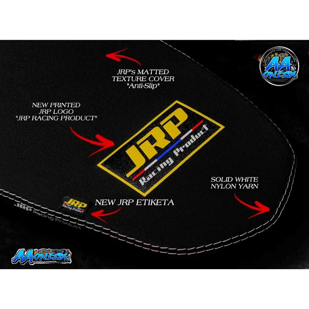 JRP FLAT SEAT YELLOW LOGO PRINTED CLICK/AEROX v1 v2 / NMAX v1 v2 / PCX ...