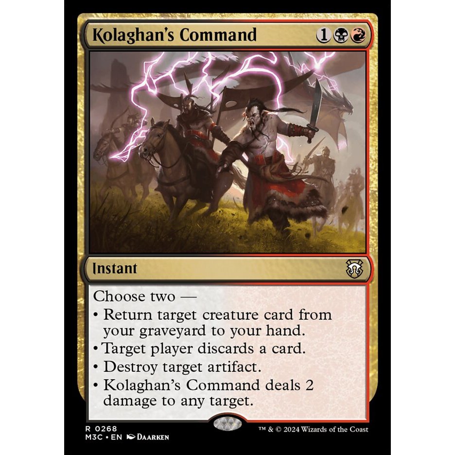 MTG Singles: Kolaghan's Command NM Multi M3C Modern Horizons 3 Command ...