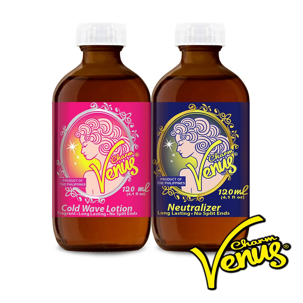 Venus Charm Perming Set (Cold Wave Lotion & Neutralizer) 120 mL ...