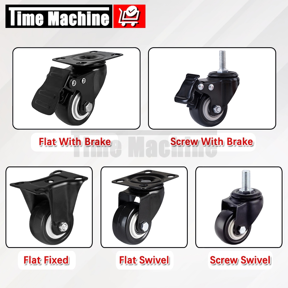 Gold Diamond Caster Wheel 1.5-2 Inch Heavy Duty Pu Material Swivel ...