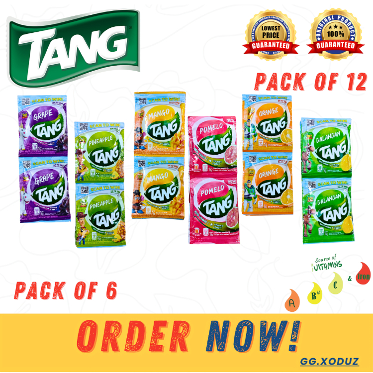 Authentic TANG Powdered Juice - 19g per Sachet (Available in Packs of 6 ...