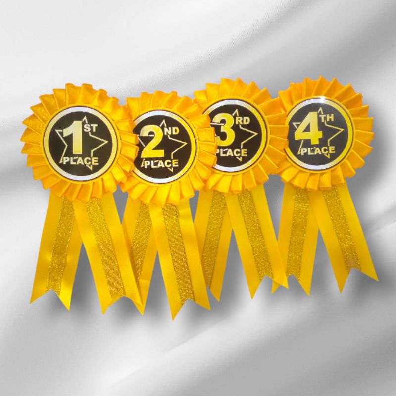 Rosette Pagent Number / Award Ribbon (free brooch pin) | Shopee Philippines