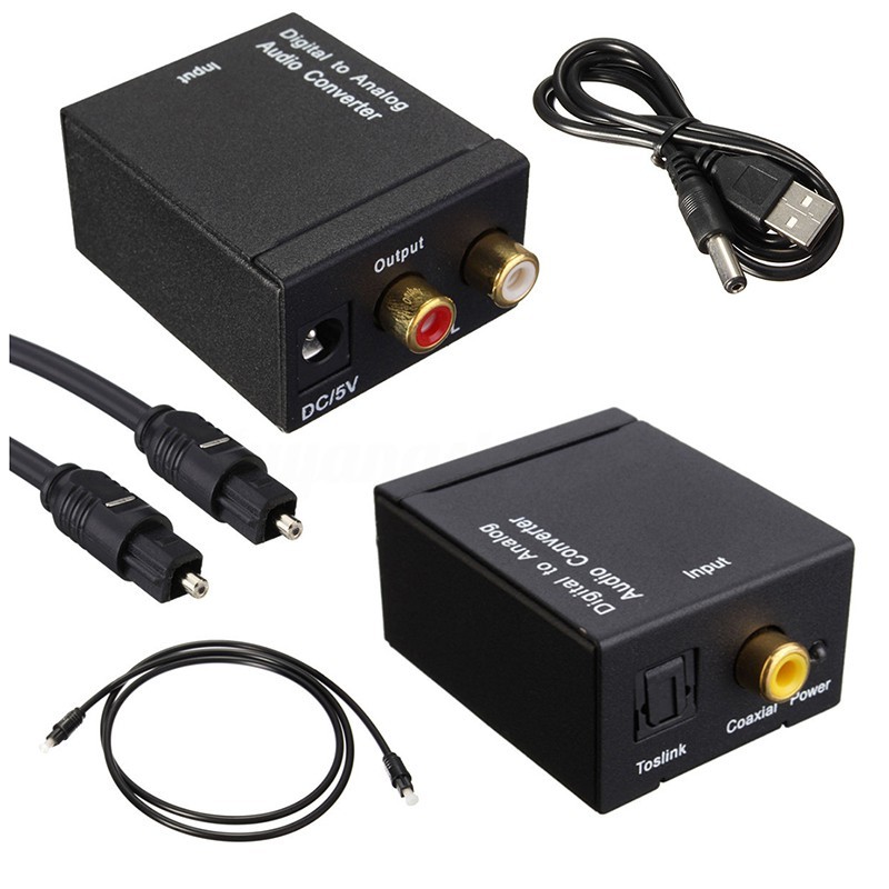 Digital to Analog Audio Converter Digital Optical CoaxCoaxialToslink to ...