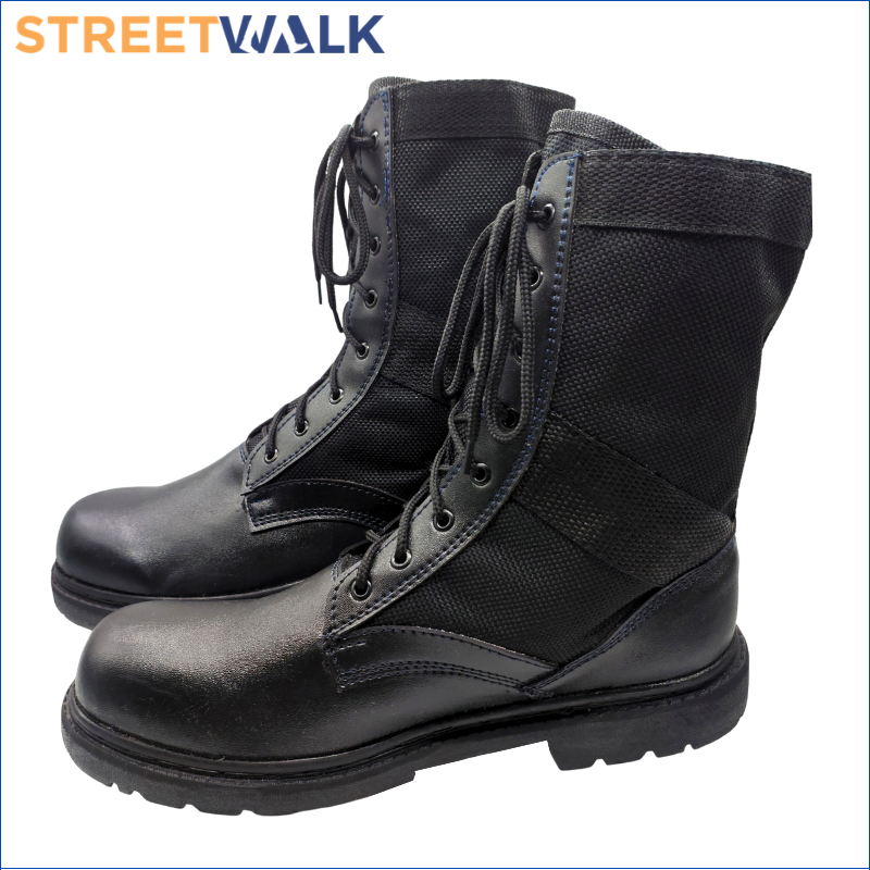 Streetwalk Combat Shoes for Men High Cut Synthetic Leather Shoes for ...