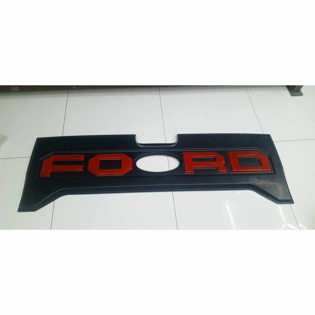 Black Ford Ranger Rear Cladding with Hole Red Font | Shopee Philippines