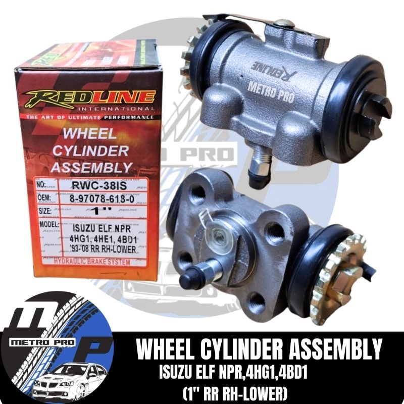 REDLINE Wheel Cylinder Assembly(RWC-38IS)For ISUZU ELF NPR 4HG1,4HE1 ...
