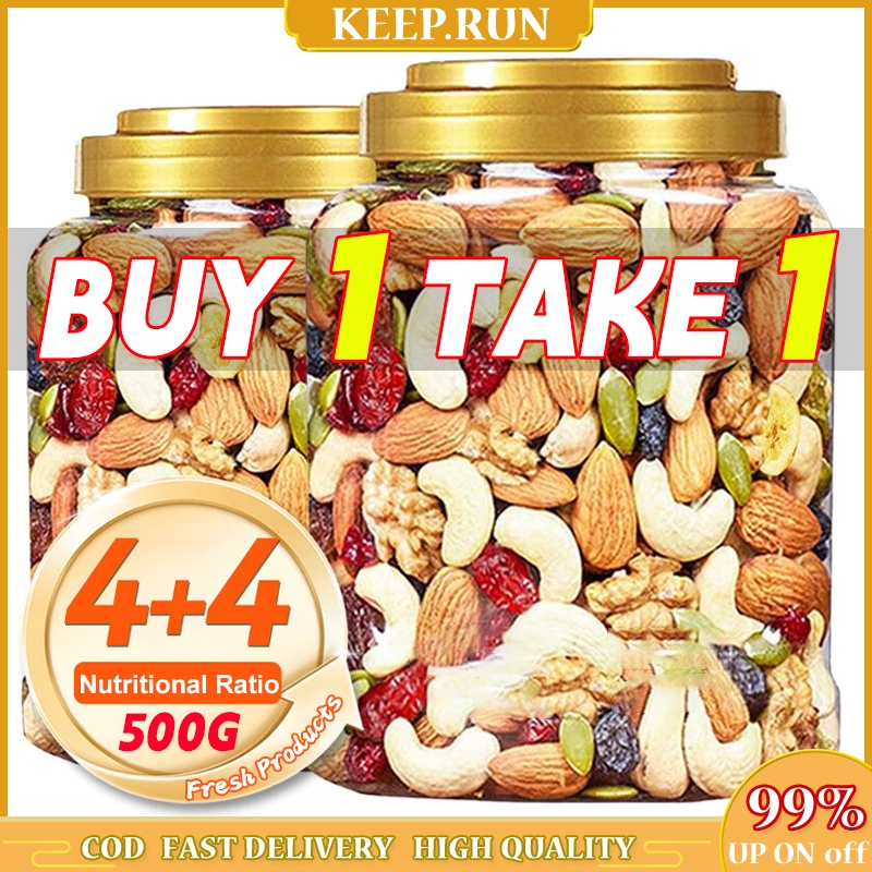 【SUPER SALE】500g Daily mixed nuts Bulk Dry Fruit Snack mixed nuts and ...