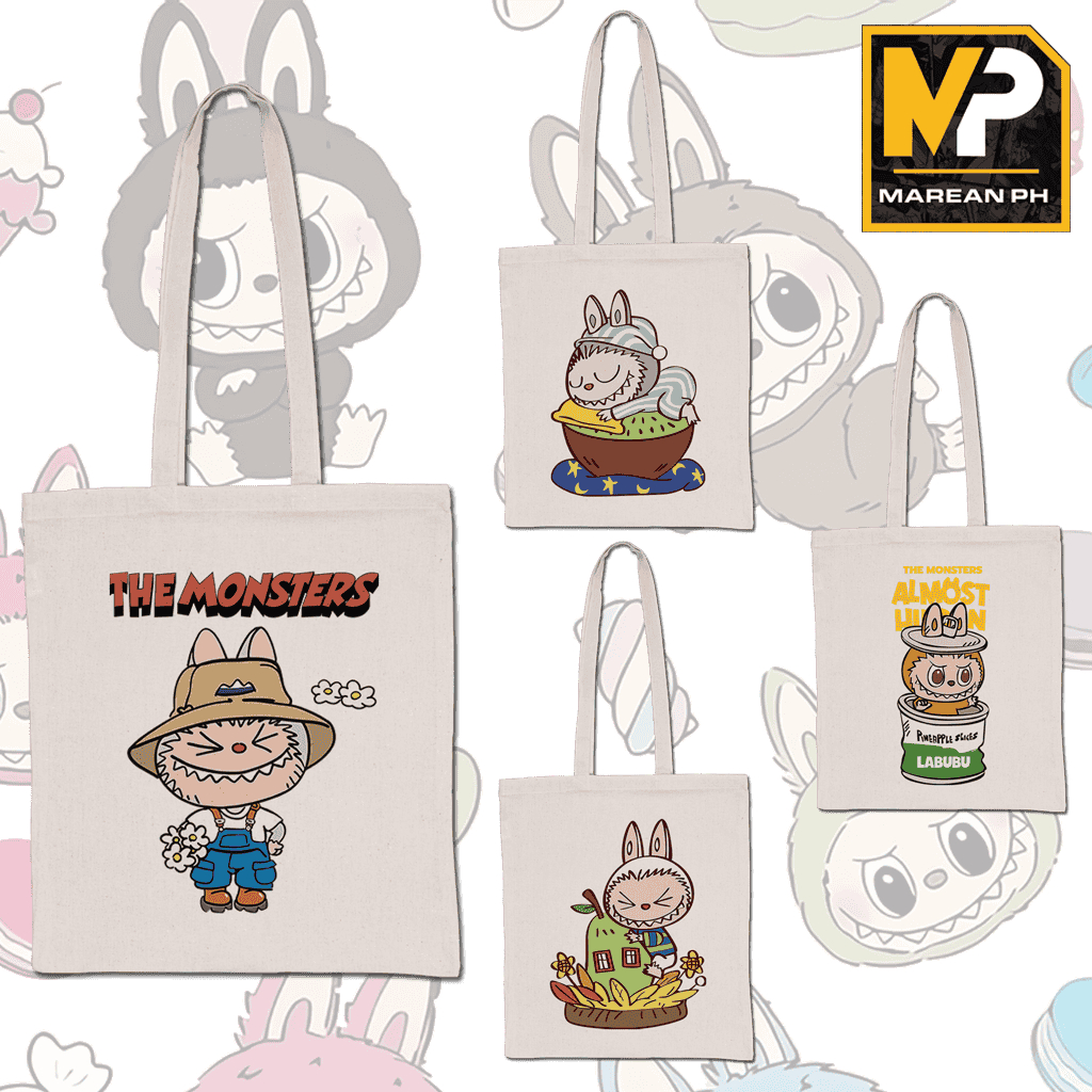 Marean Ph Labubu Tote Bag - Unisex - The Monster - A4 Size Sublimation ...