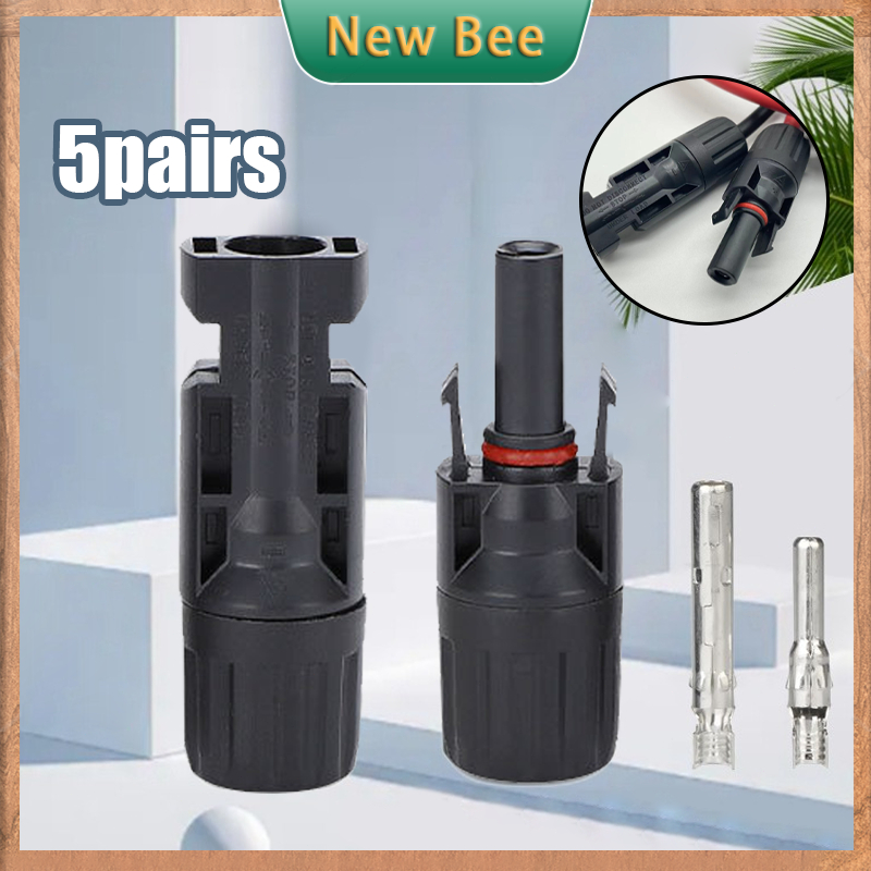 5 Pair MC4 30A Solar Panel Cable Connector Male Female Wire Cable ...