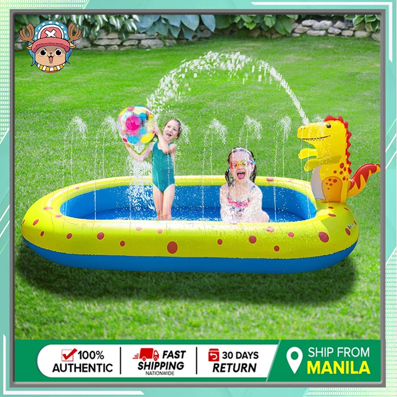 Ready stock Kids Sprinkle And Splash Play Mat Adult Swimming Pool Float ...