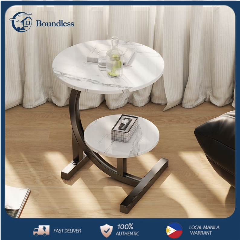 Double Layer Side Table Bedroom Simple Bedside Table Side Table Living ...