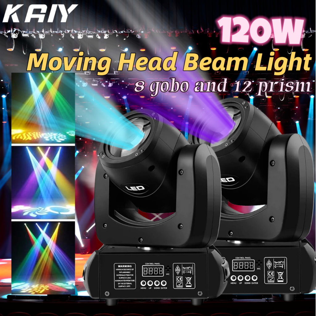 New 120W Beam Moving head with rainbow effect with 8 gobo and 12 prism ...