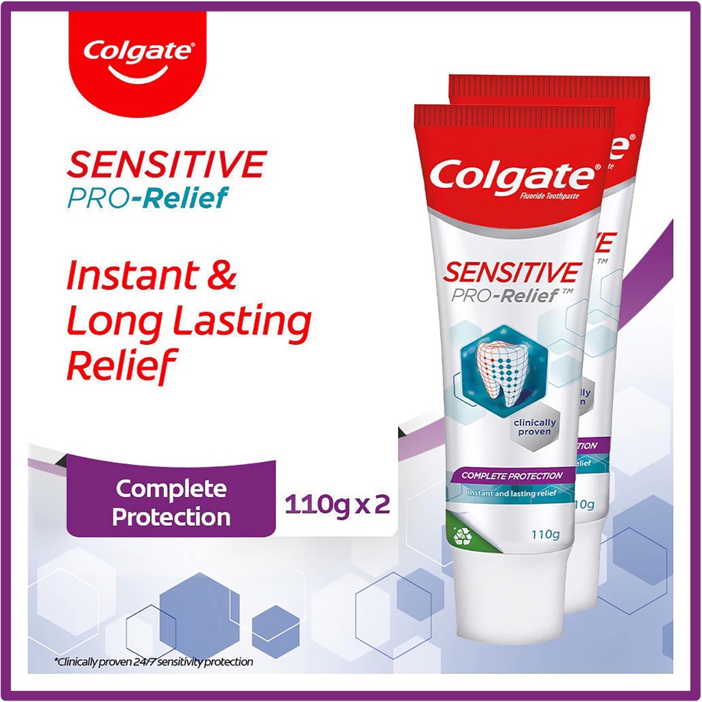 (Twin Pack) Colgate Sensitive Pro-Relief Complete Protection Toothpaste ...