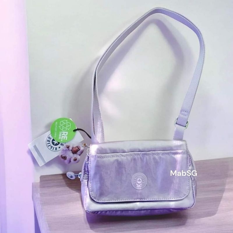 Kipling Averill sling bag in Metallic Orchid | Shopee Philippines