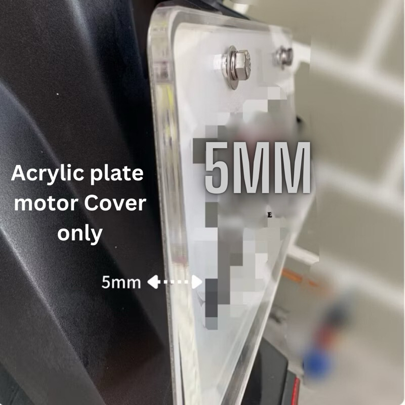 NEW LTO PLATE ACRYLIC COVER 5mm for motorcycle | Shopee Philippines