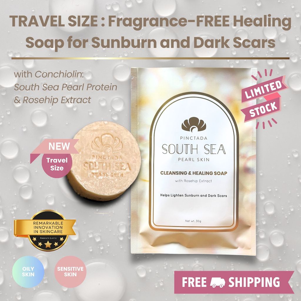 Pinctada Pearl Healing Soap Fragrance-FREE with Niacinamide Lighten ...