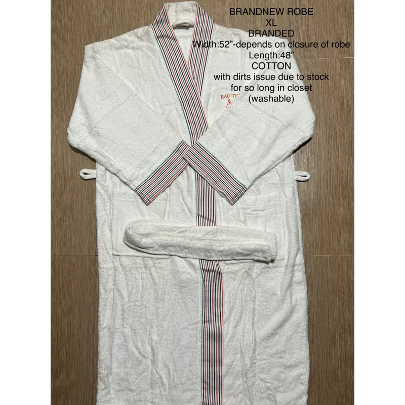 EXTRA LARGE BATHROBE WHITE UNISEX | Shopee Philippines