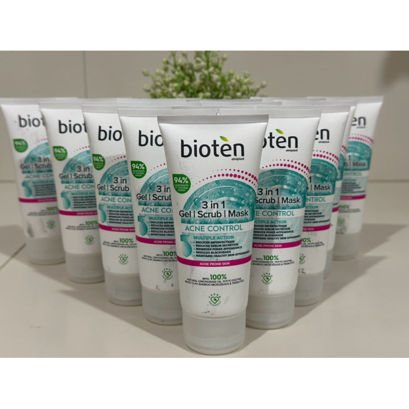 Bioten 3 in 1 Gel Scrub Mask Acne Control 100ML | Shopee Philippines