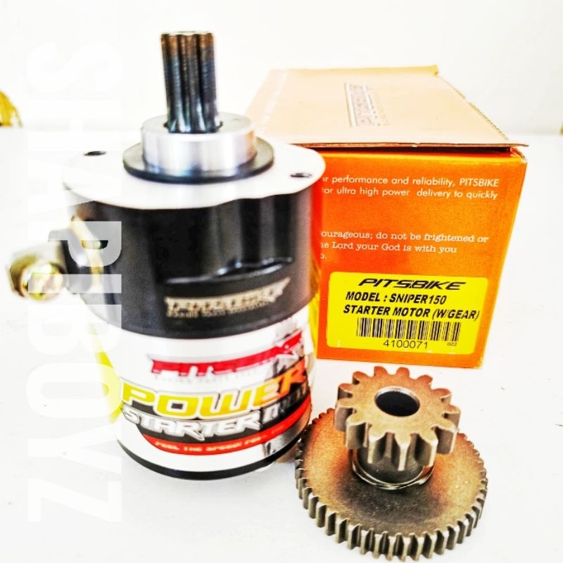 Pitsbike Sniper150 starter motor with idle gear 300cc( 65mm bore up ...