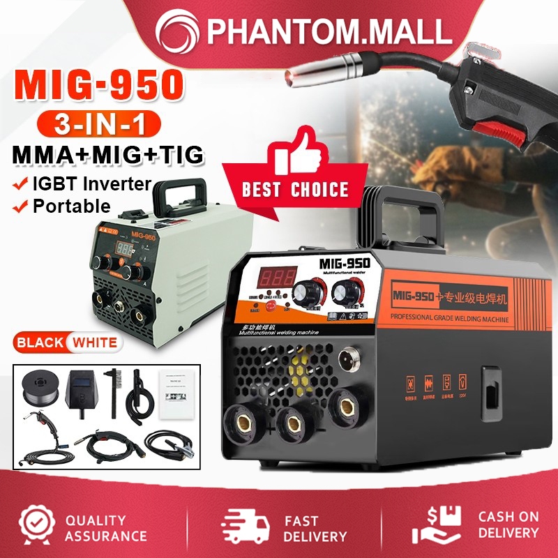 Welding Machine MIG/TIG/MMA 3IN1 Gasless Inverter Welding Machine IGBT ...