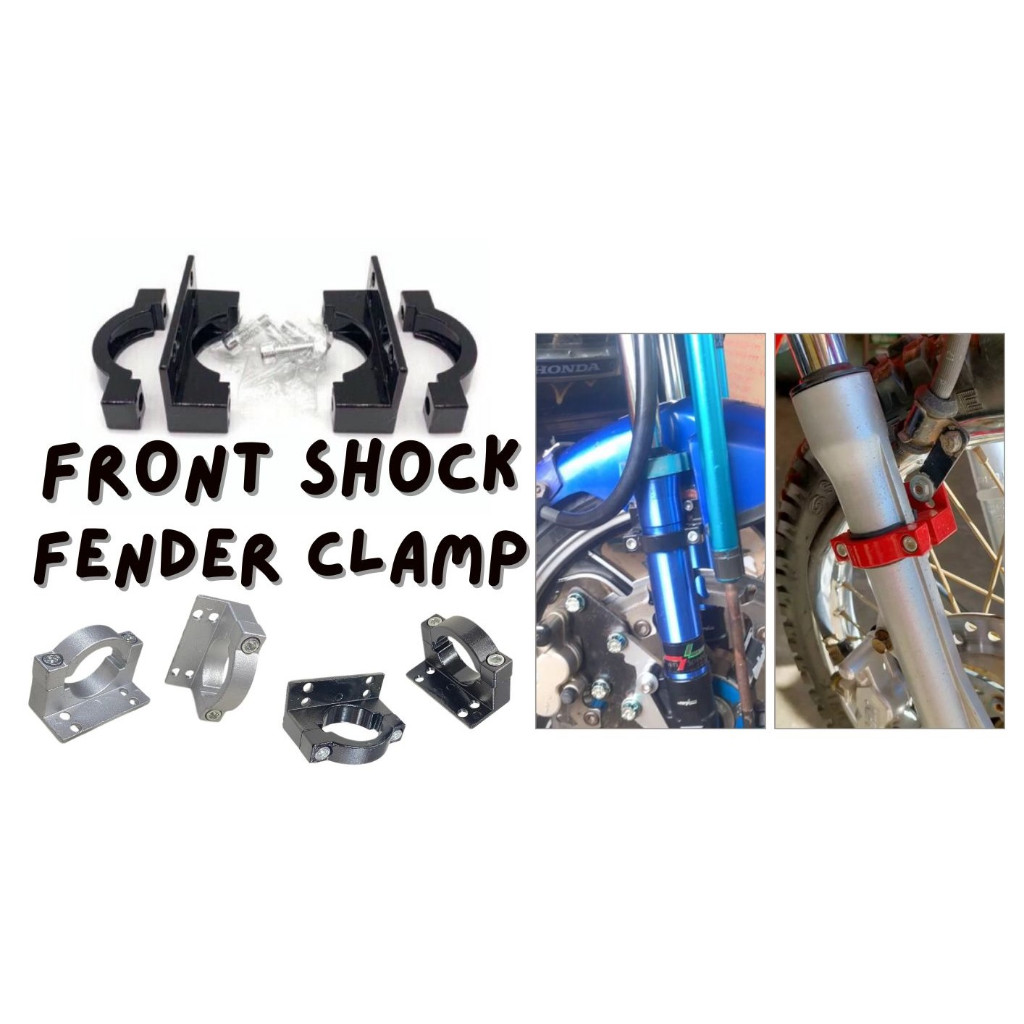 Motorcycle Front Shock Fender Clamp Thick Universal (1Set) | Shopee ...