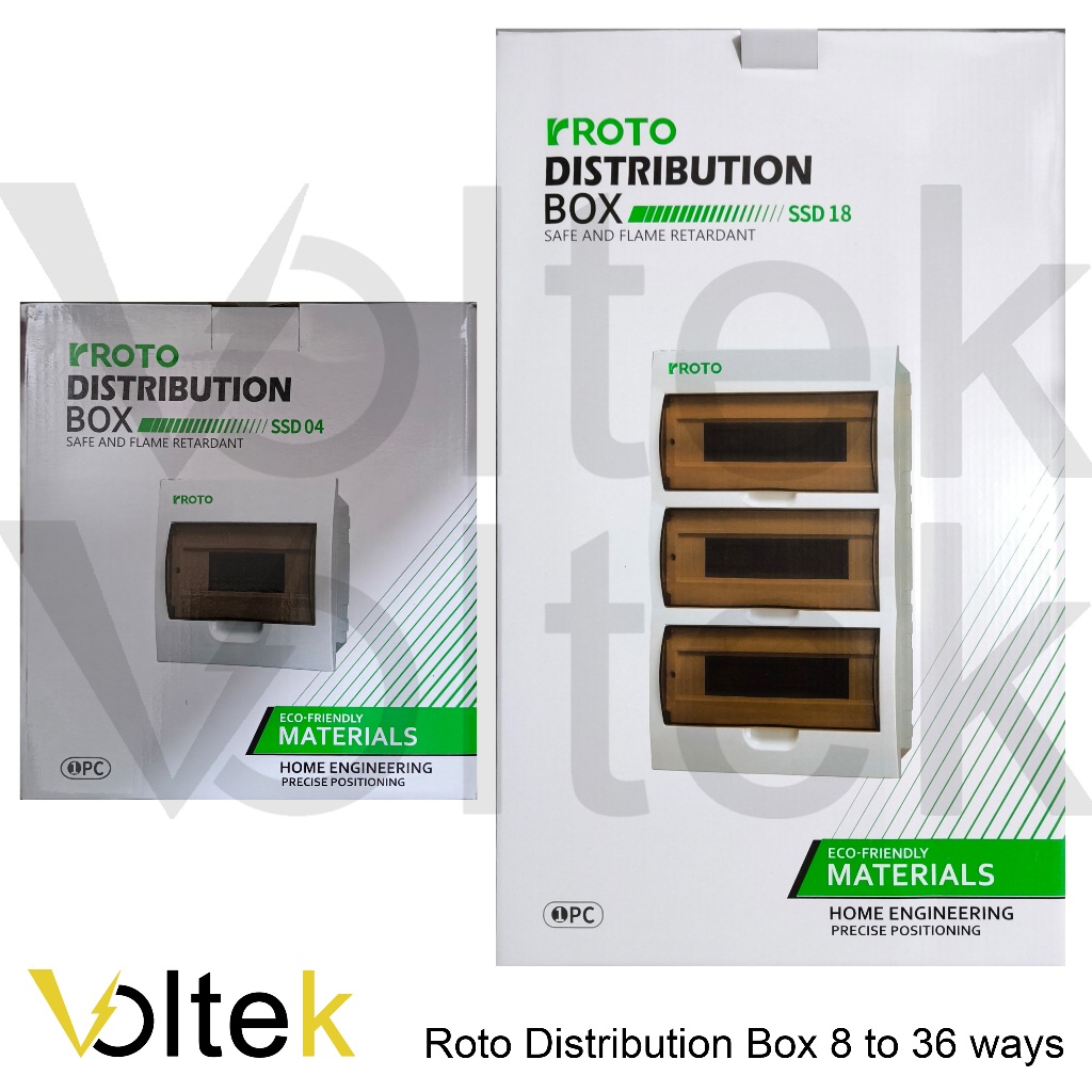 Roto Distribution Box for Miniature Breaker Plastic Enclosure Panel ...