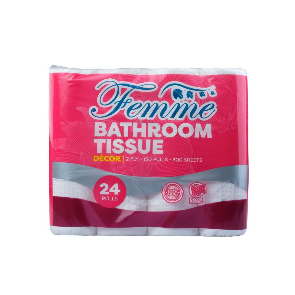 Femme Bathroom Tissue 2Ply 300 Sheets 24 Rolls | Shopee Philippines