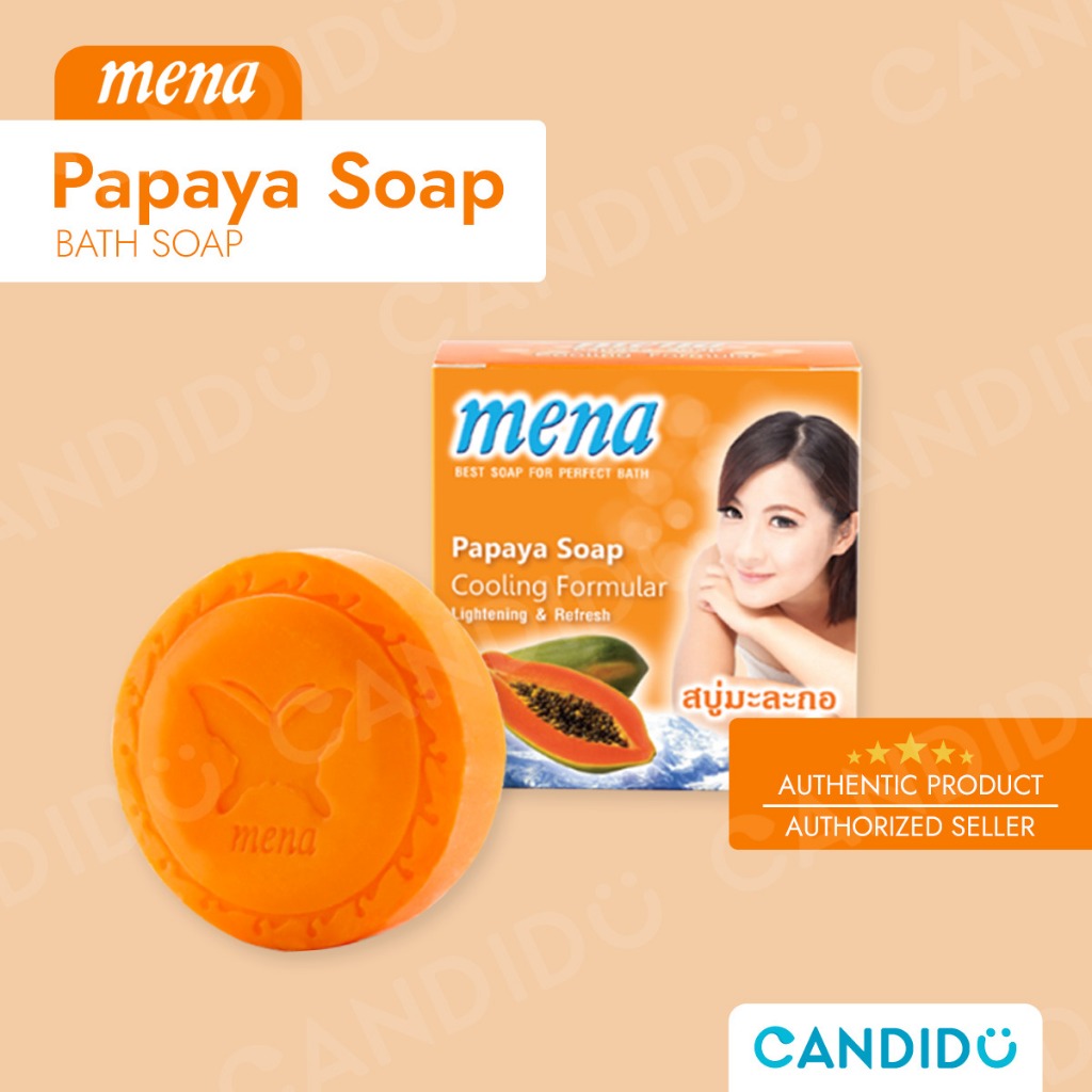 Mena Papaya Face and Body Whitening Soap with Cooling Formula 75g ...