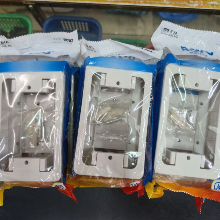 12 pcs. Royu PVC Surface Utility Box / Amco Box RUB2 | Shopee Philippines