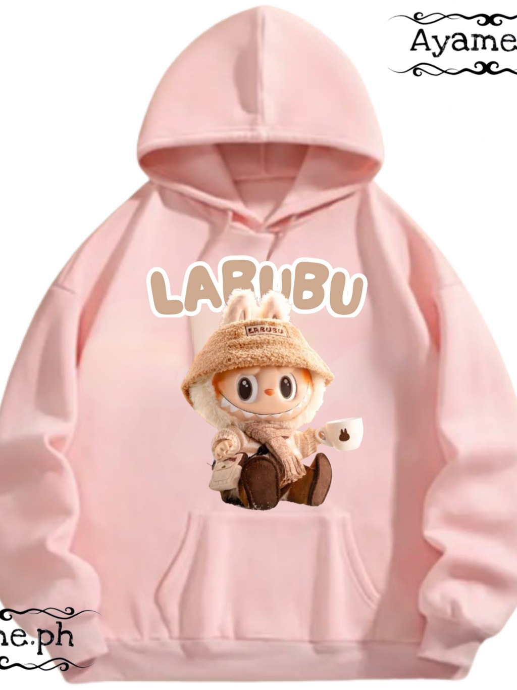 Labubu hooded jacket unisex men and women aesthetics cotton good ...
