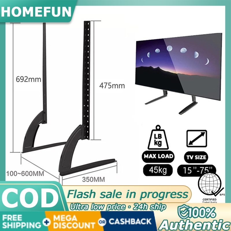 Homefun Universal 15-75 LCD TV Screen Stand Base Stand, Adjustable ...