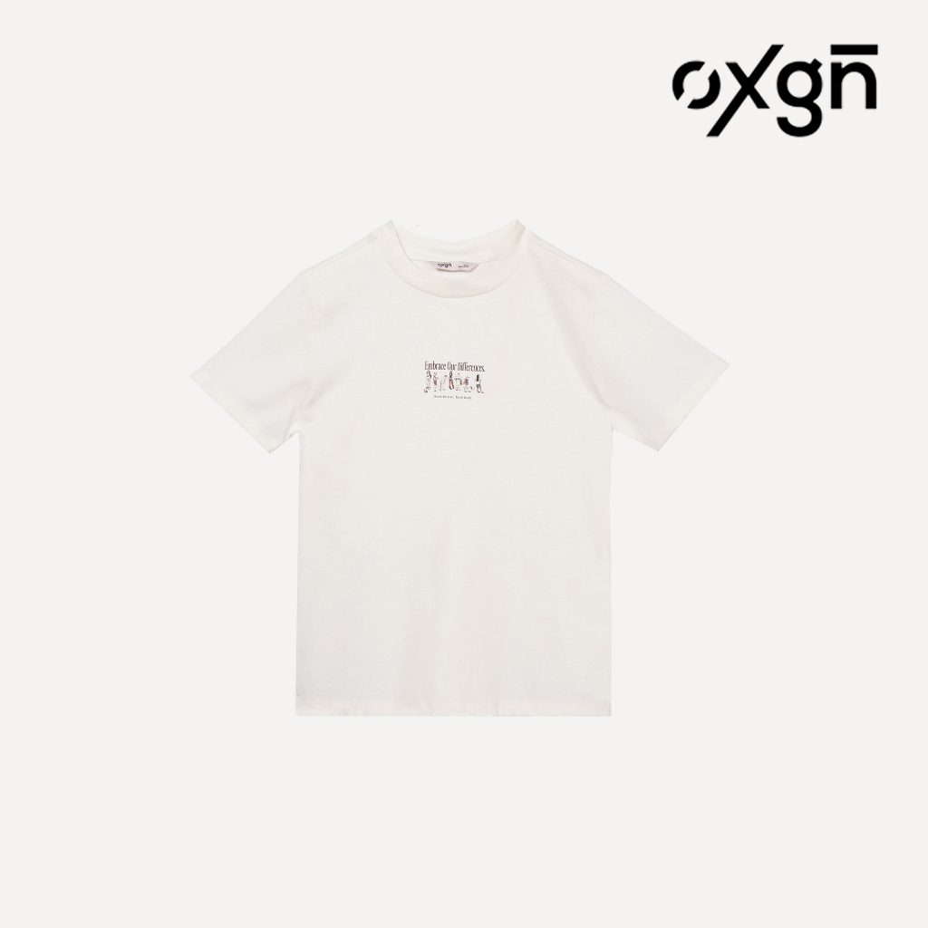 OXGN Embrace Our Differences Graphic T-Shirt For Women (Off White ...