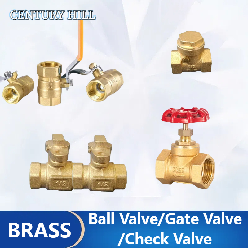 Ball Valve / Brass Gate Valve/Check Valve Water Switch Heavy Duty 1/2 , 3/4 (Per Pcs) | Shopee ...