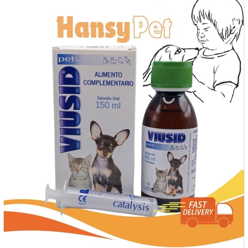 Viusid Pets 150ml Oral Solution for Dogs, Cats and Other Species ...