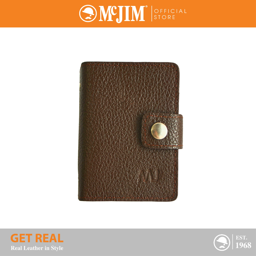 MJ by Mc Jim Classic Leather Card Holder | Shopee Philippines