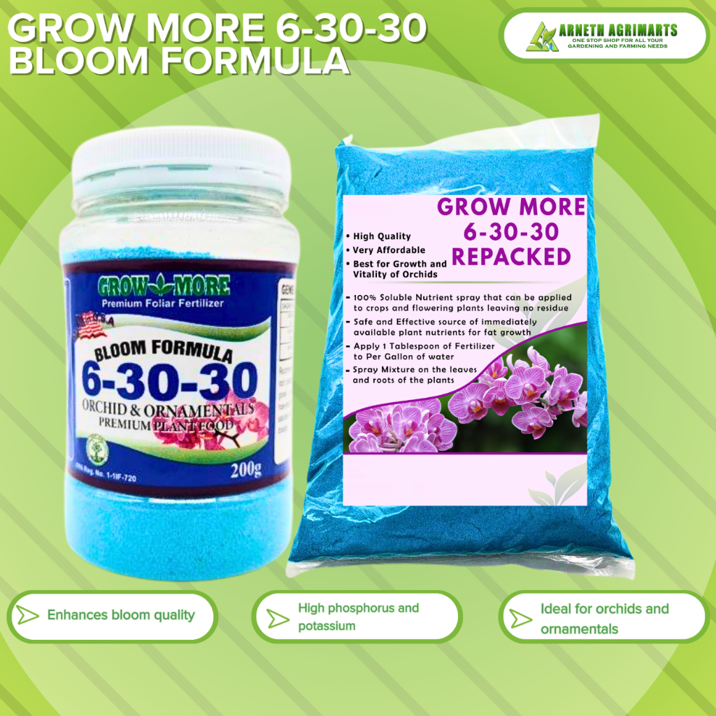 ARNETH GROW MORE BLOOM (6-30-30) ORCHIDS AND ORNAMENTAL PLANT FOR ...